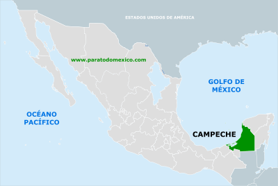Estado de Campeche México - Mapa, Ubicación y más