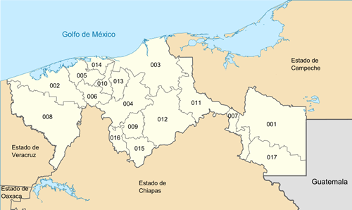 Estado de Tabasco México - Mapa, Ubicación y más